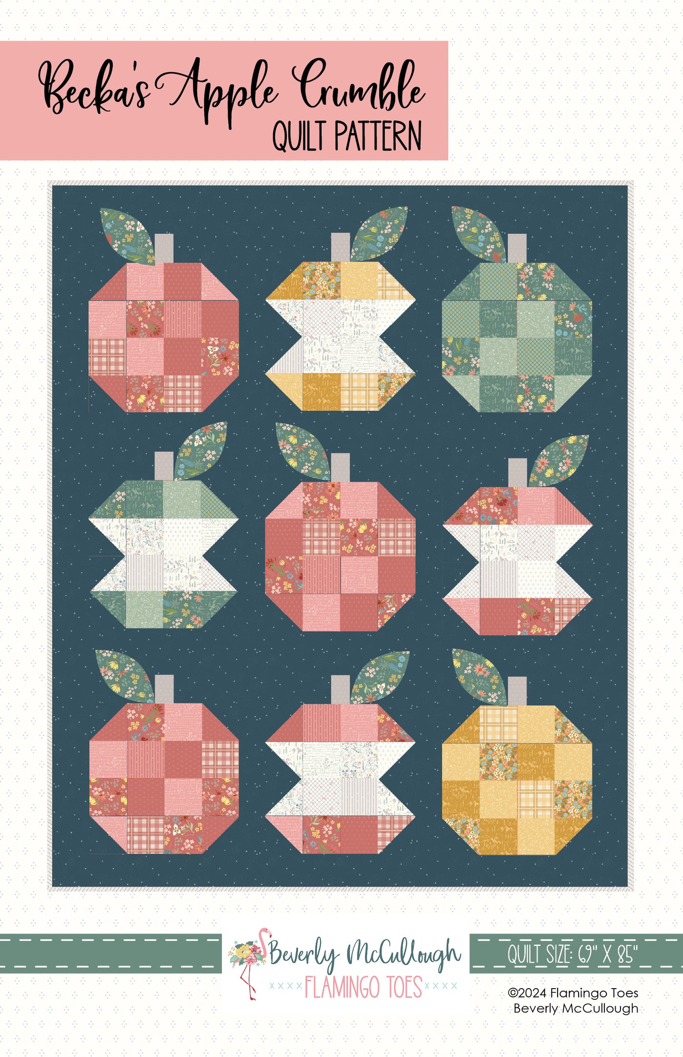 Becka’s Apple Crumble Quilt PDF Pattern – Flamingo Toes
