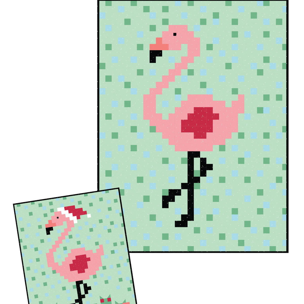 Fabulous Flamingo Quilt Paper Pattern – Flamingo Toes
