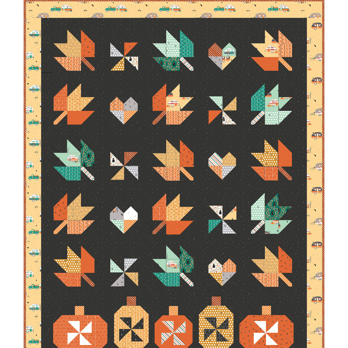 Fall in Love Quilt PDF Pattern – Flamingo Toes