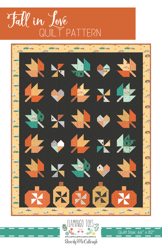 Fall in Love PDF Quilt Pattern – Flamingo Toes