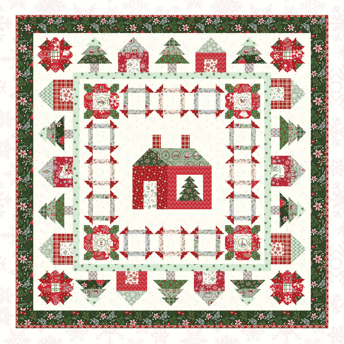 Holly Lane Quilt PDF Pattern – Flamingo Toes