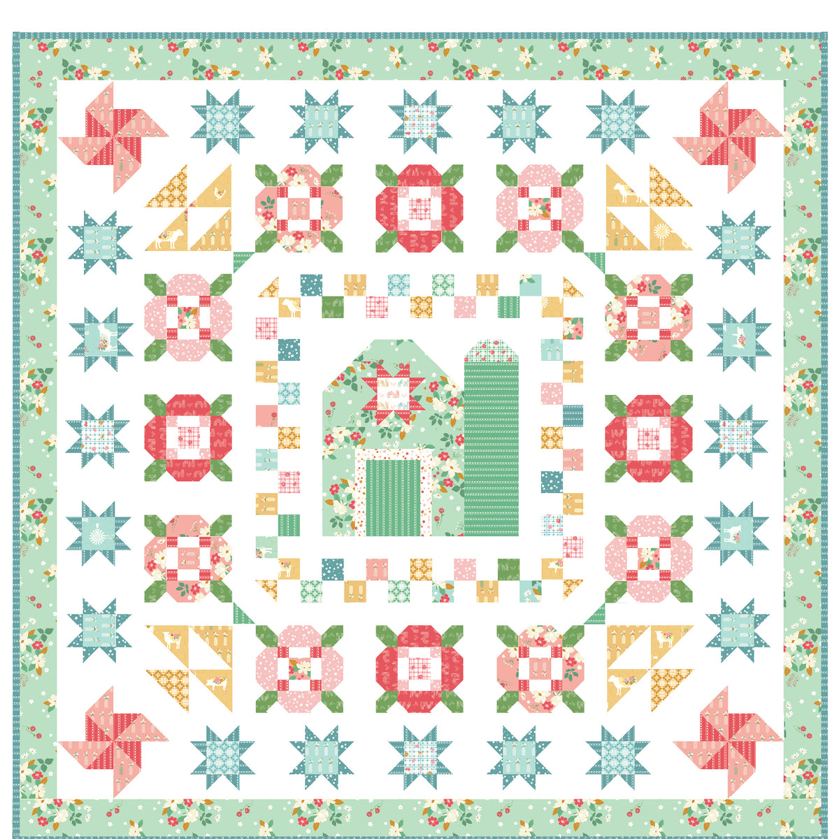 Meadowland Quilt PDF Pattern – Flamingo Toes