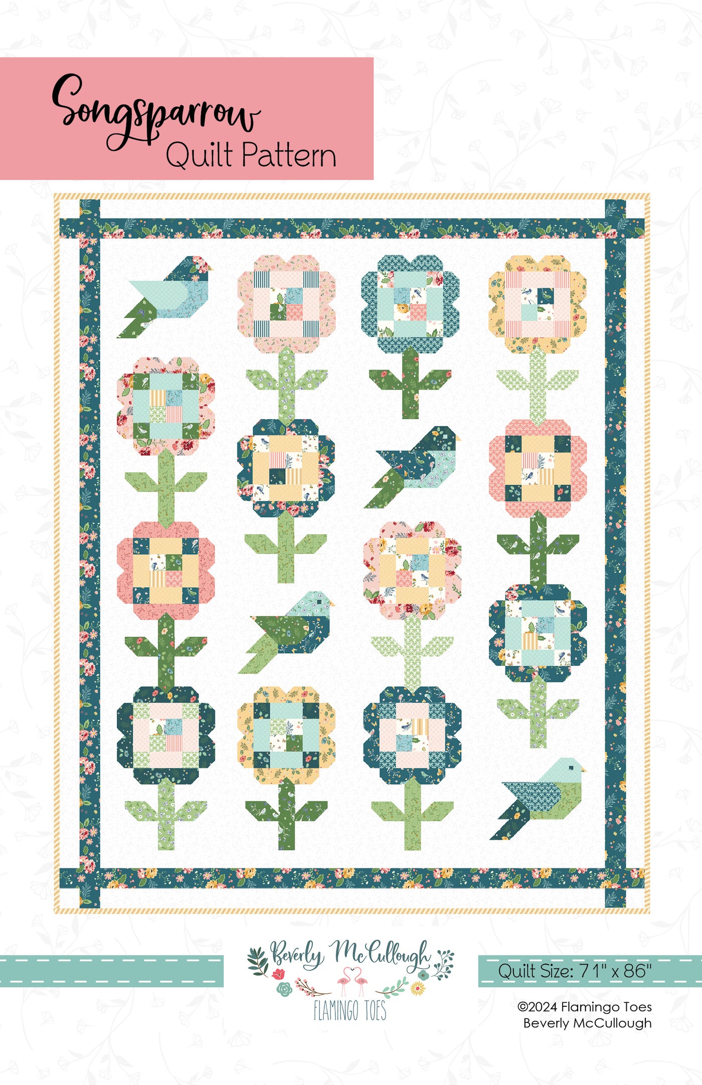 Songsparrow Quilt PDF Pattern – Flamingo Toes