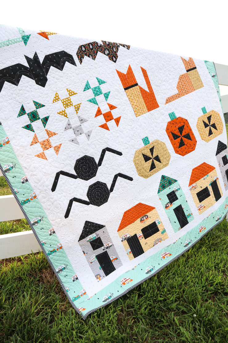 Spooky Lane Quilt Paper Pattern – Flamingo Toes