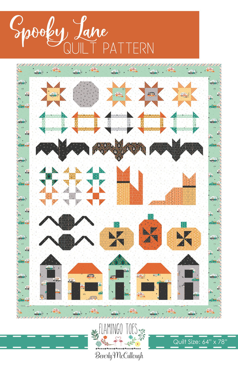 Spooky Lane PDF Quilt Pattern – Flamingo Toes