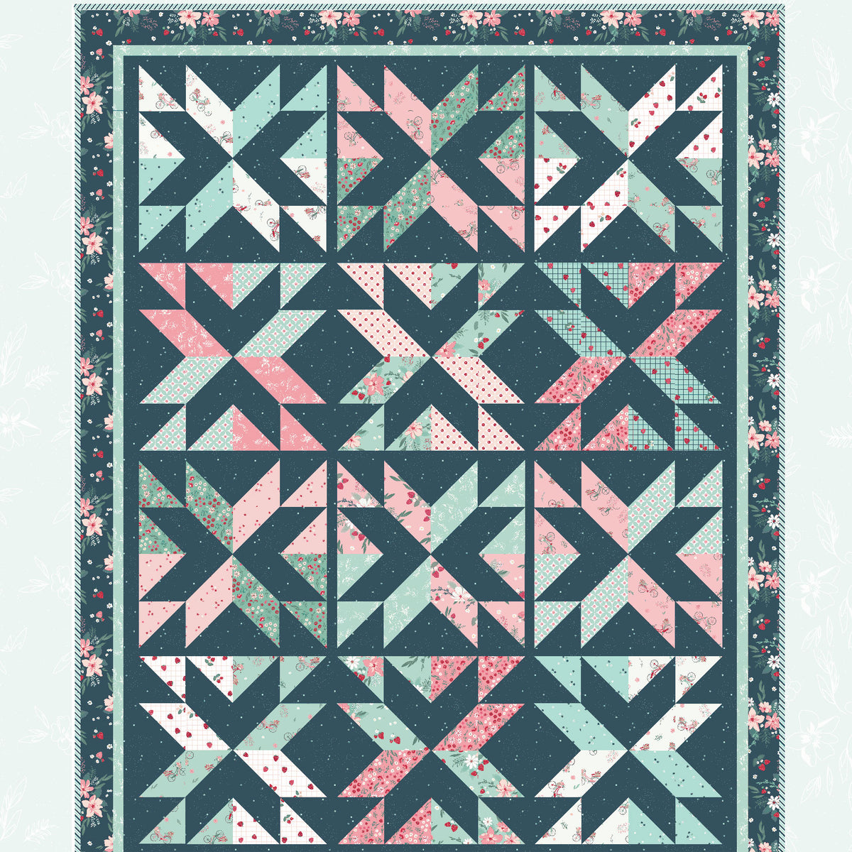 Stacking Stars Quilt PDF Pattern – Flamingo Toes