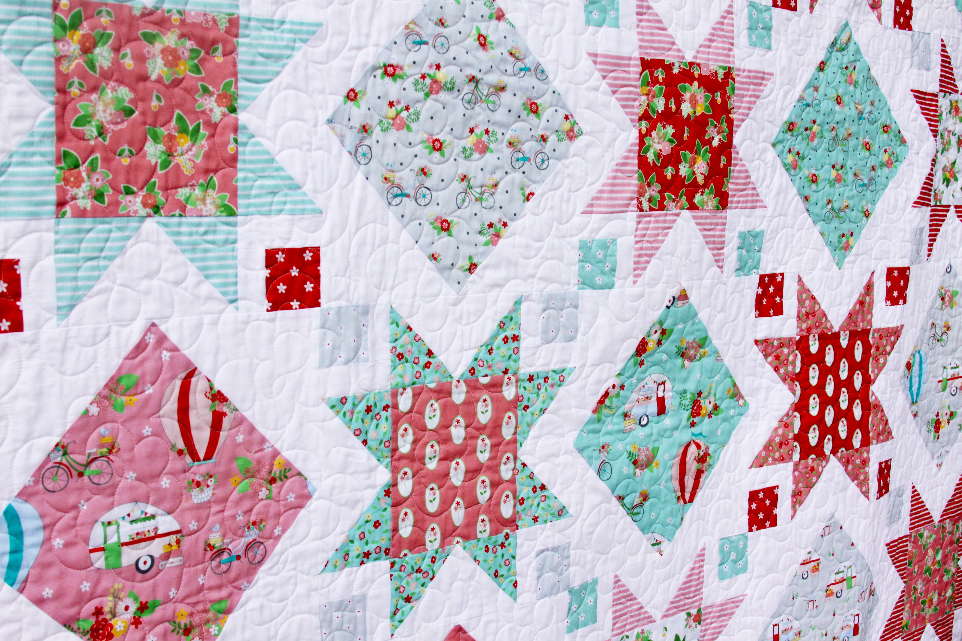 Stars and Windows Quilt PDF Pattern – Flamingo Toes