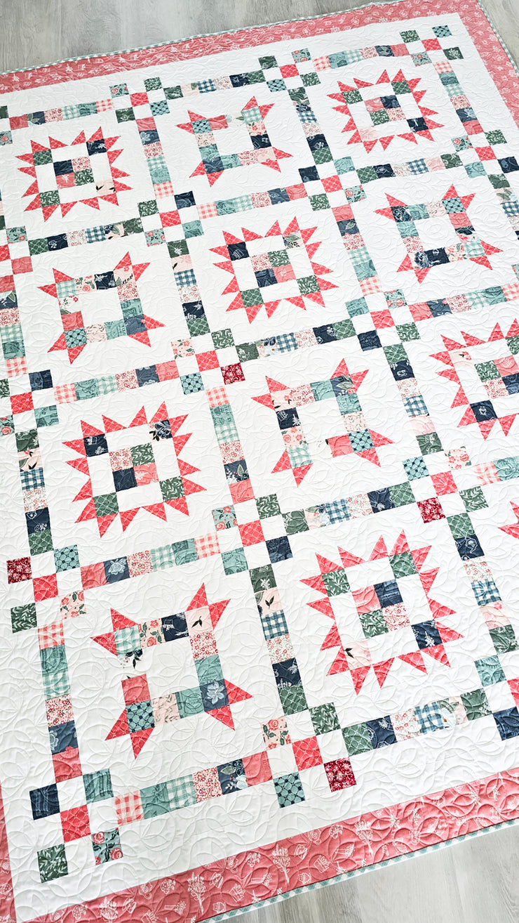 Tea Cakes Quilt PDF Pattern – Flamingo Toes