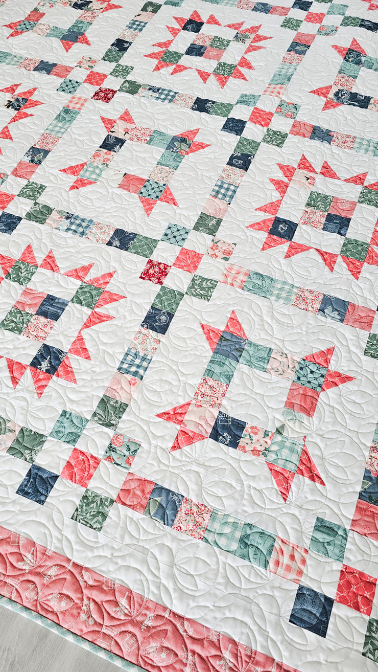 Tea Cakes Quilt PDF Pattern – Flamingo Toes