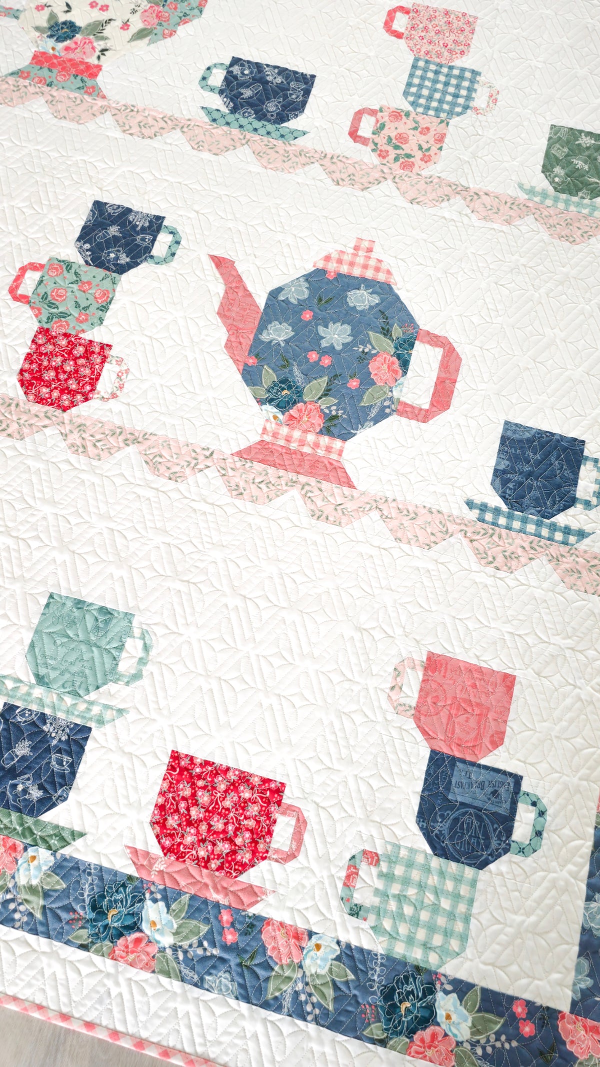 Tea Party Quilt PDF Pattern – Flamingo Toes