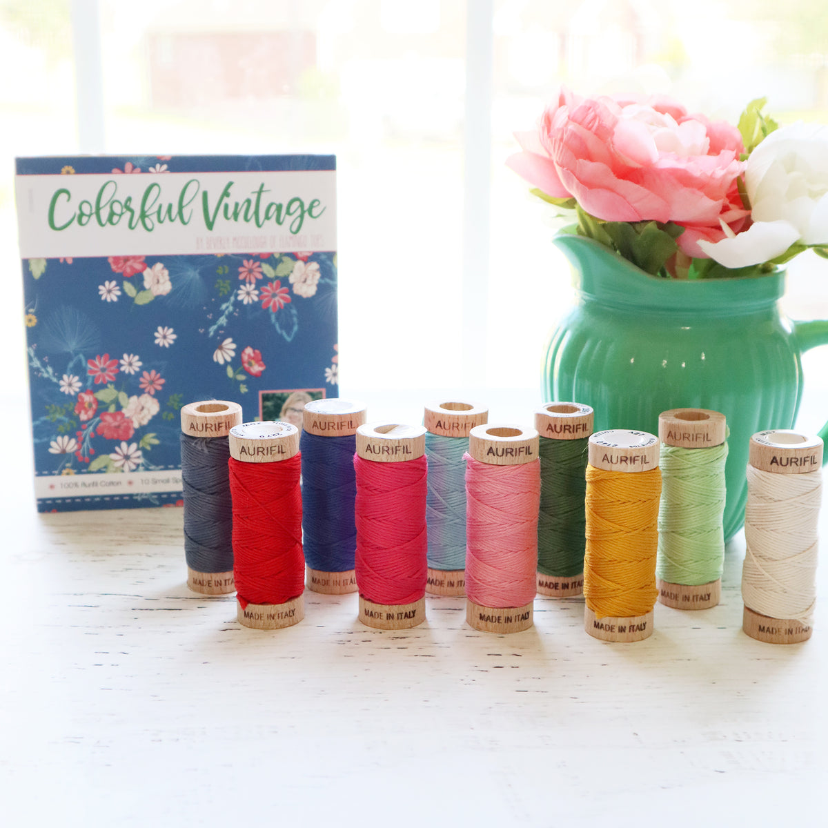 Colorful Vintage Floss Collection – Flamingo Toes