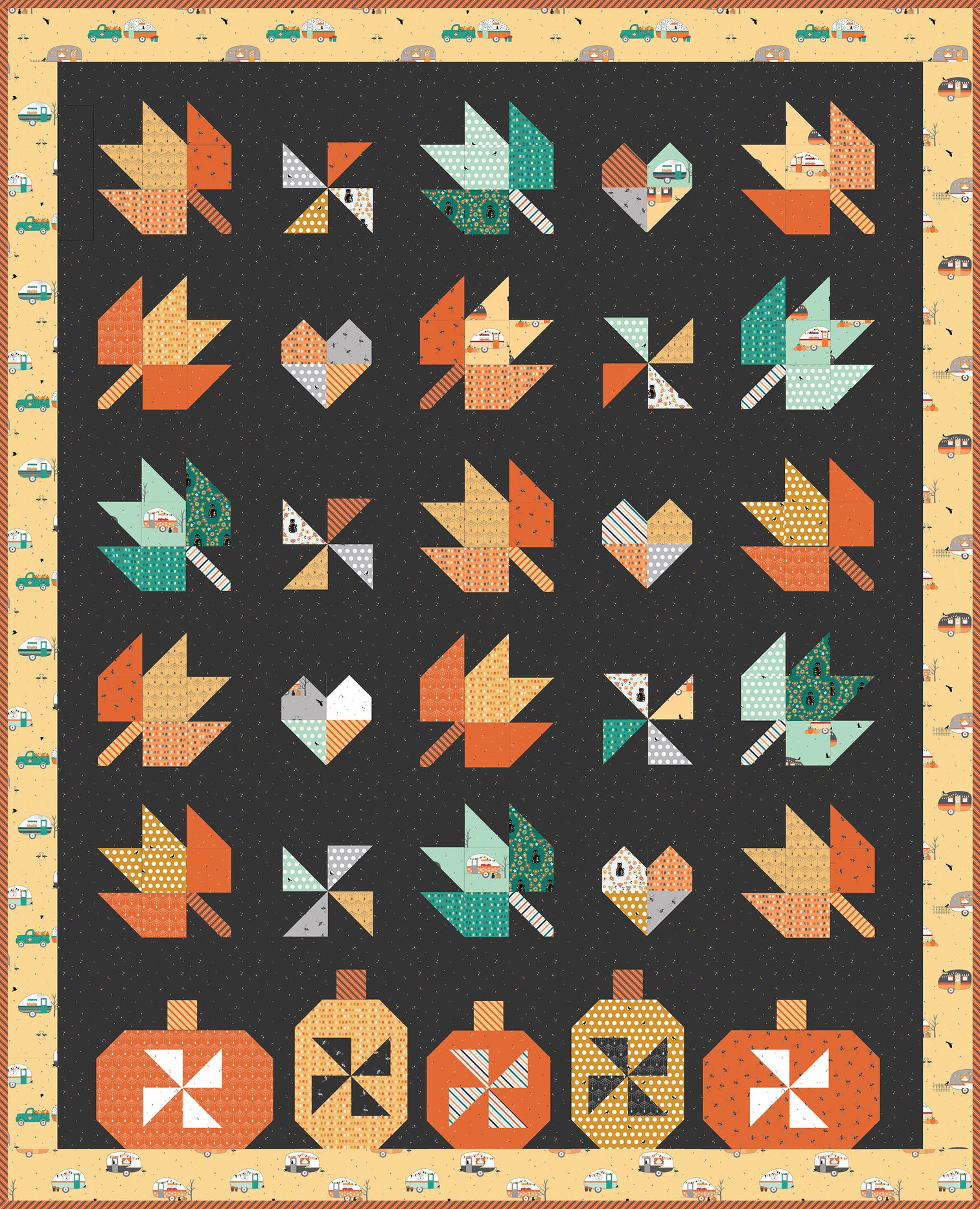 Fall in Love Paper Quilt Pattern – Flamingo Toes