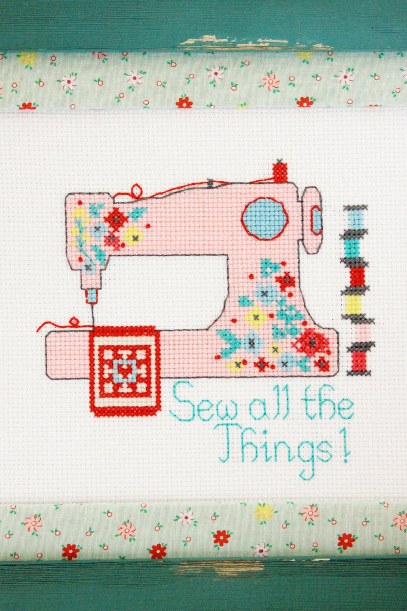 Sew All The Things Cross Stitch PDF Pattern – Flamingo Toes