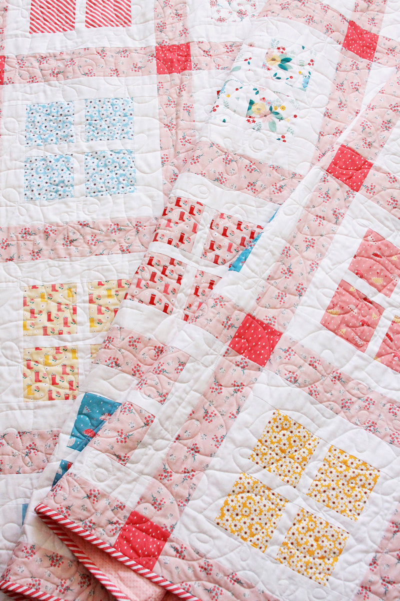 Gingham Windows PAPER Quilt Pattern – Flamingo Toes