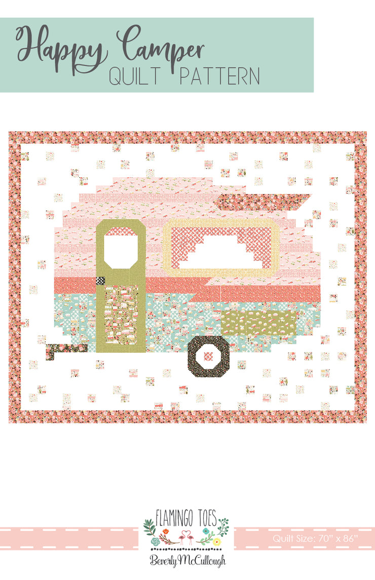 Happy Camper Quilt PDF Pattern – Flamingo Toes