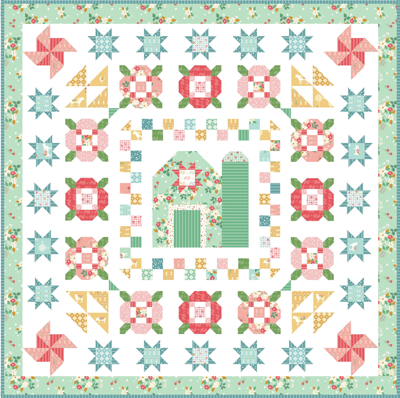 Meadowland Quilt PDF Pattern – Flamingo Toes