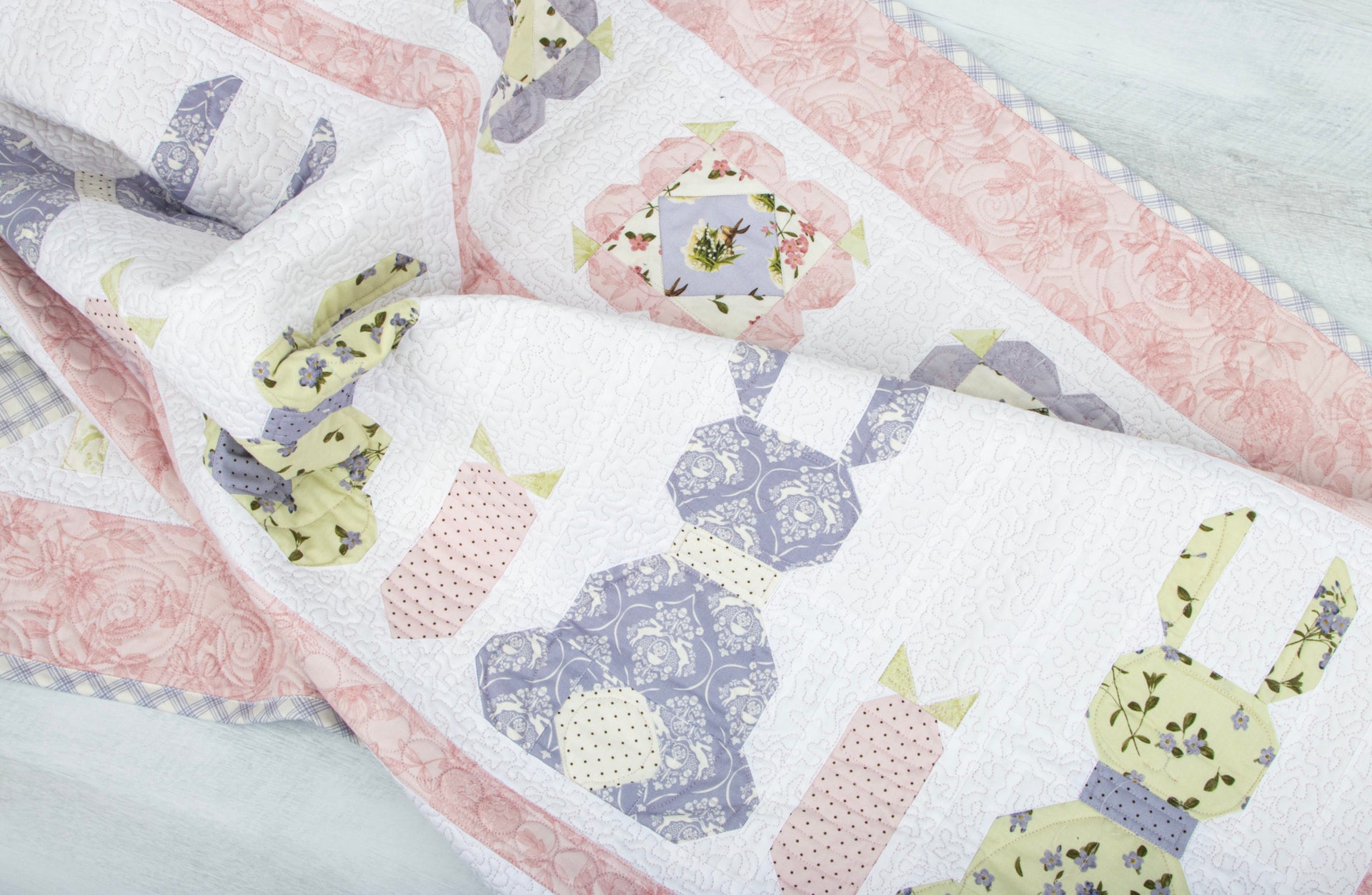 Sweet Spring Row Quilt Paper Pattern – Flamingo Toes