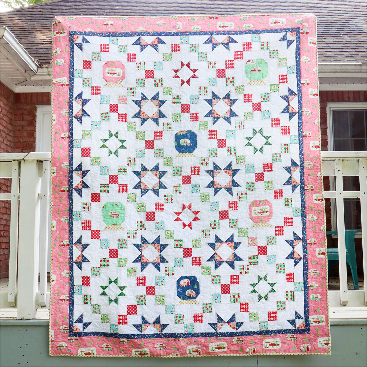 Starry Snow Globe PDF Quilt Pattern – Flamingo Toes