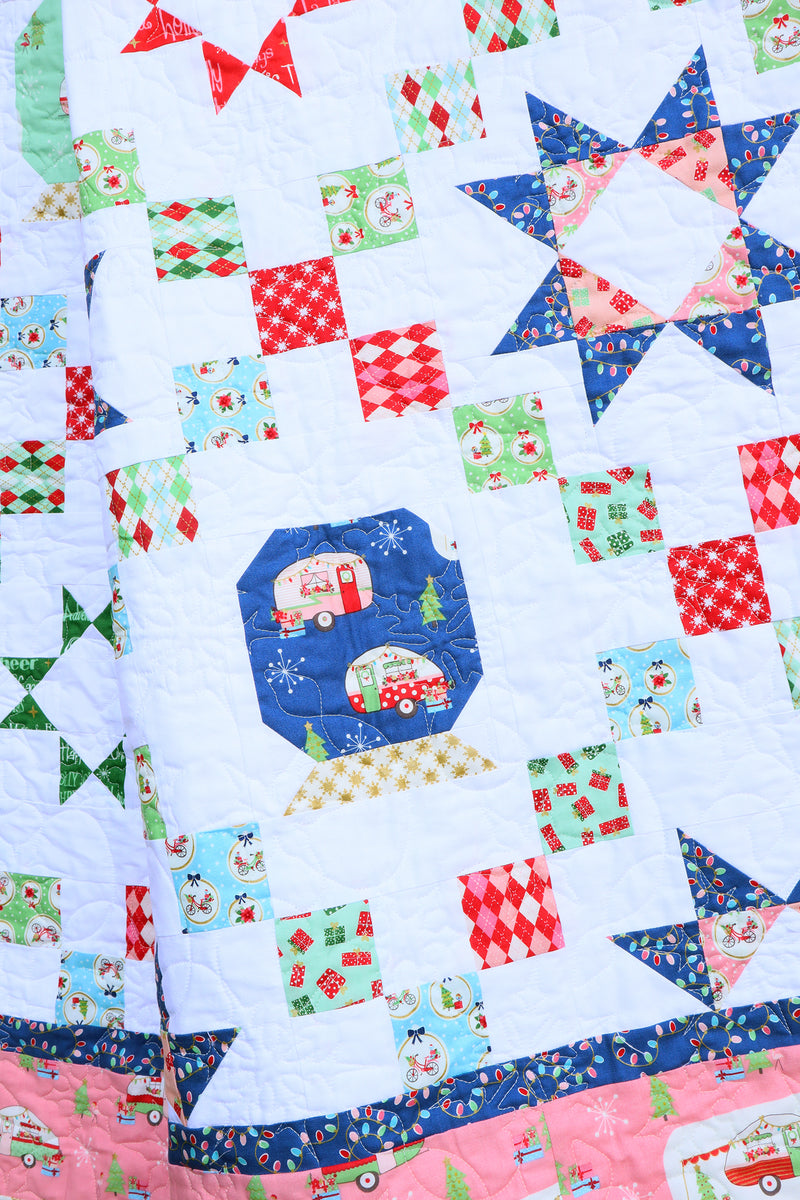 Starry Snow Globe PDF Quilt Pattern – Flamingo Toes