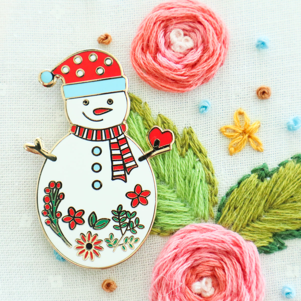 Sweet Snowman Magnetic Needle Minder – Flamingo Toes