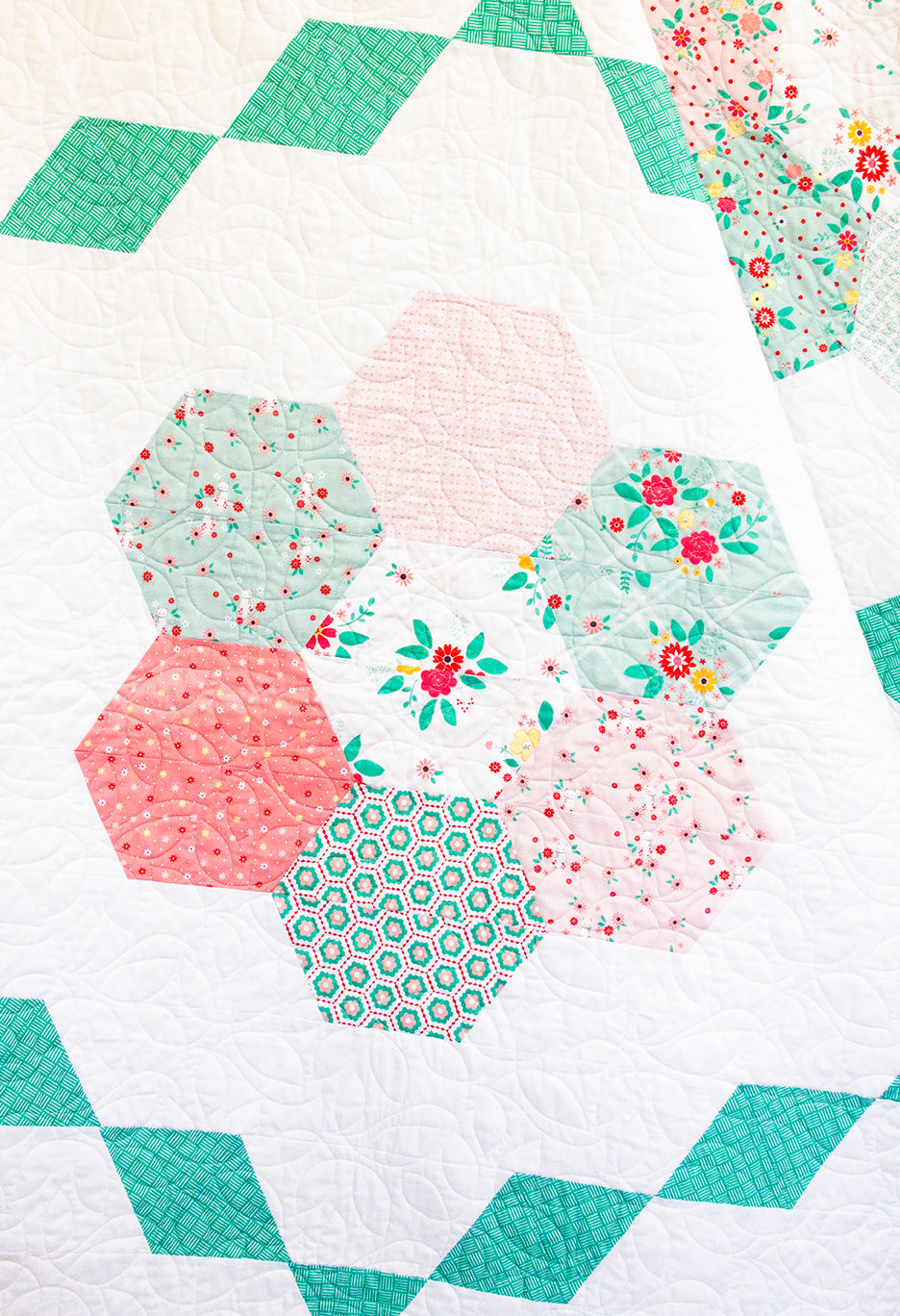 Vintage Garden Quilt Paper Pattern – Flamingo Toes