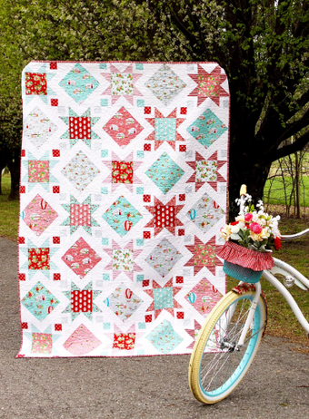 Stars and Windows Quilt PDF Pattern – Flamingo Toes